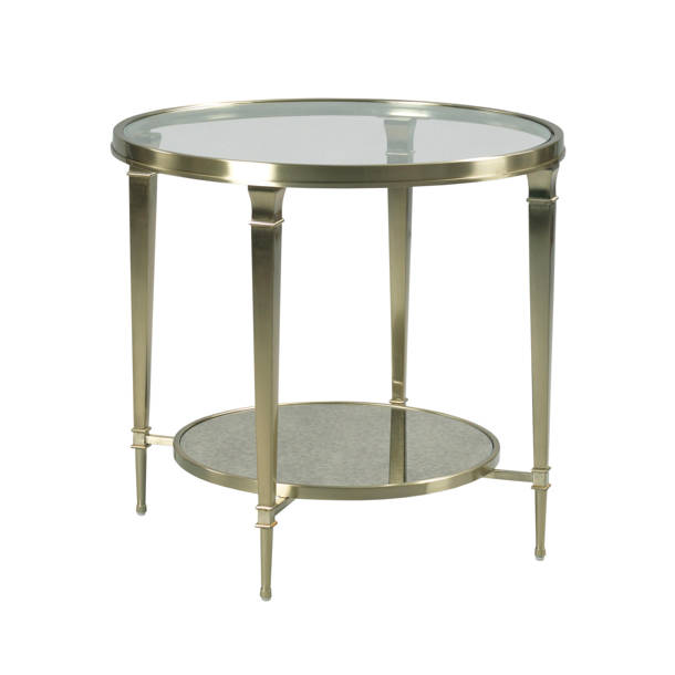 Mercer41 Fasta 25'' tall Glass End Table | Wayfair